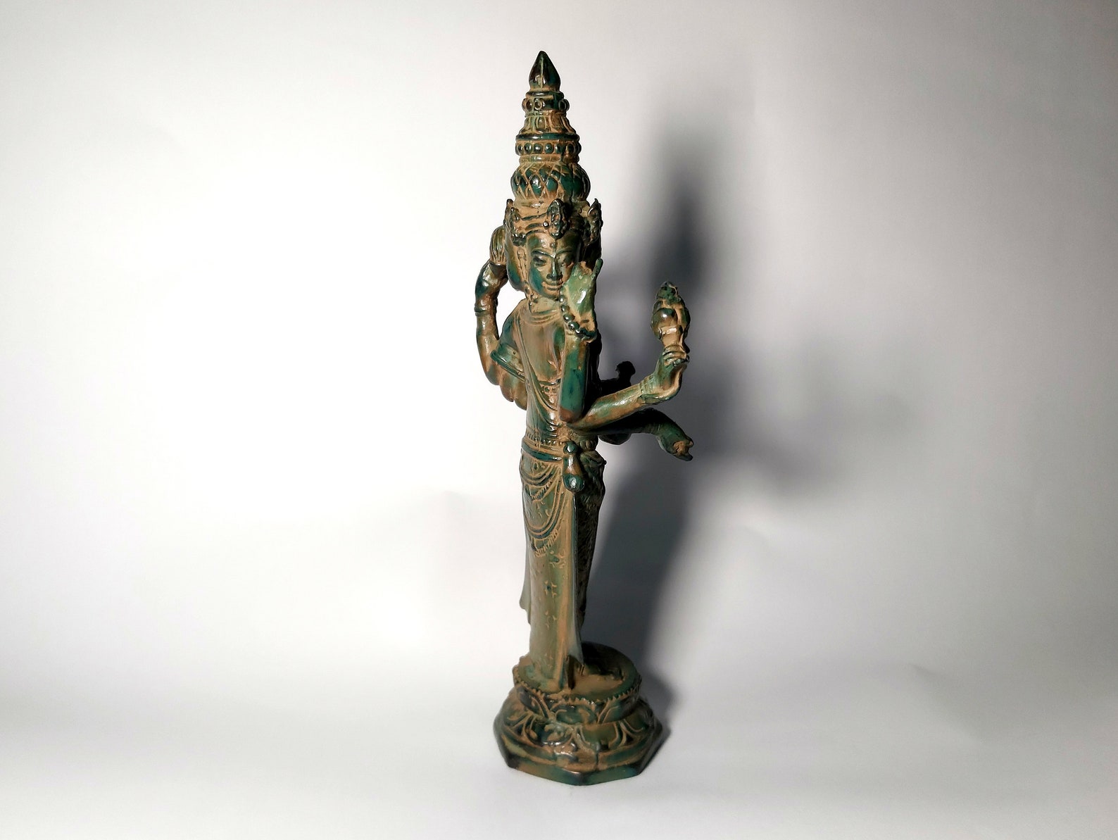 Bronze Tri Murti God Tri Murti Statue Brahma God Vishnu - Etsy