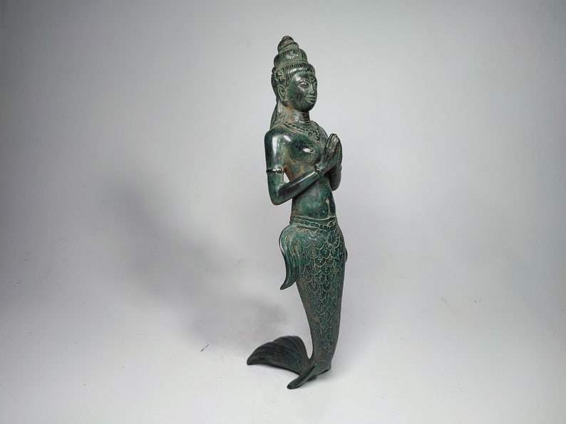Suvannamaccha Mermaid Figurine, 10.2 Inch, Mermaid Sculpture, Sea ...