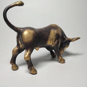 Bronze Bull Statue, Animal Figure, Zodiac Statue, Taurus, Wild Animal ...
