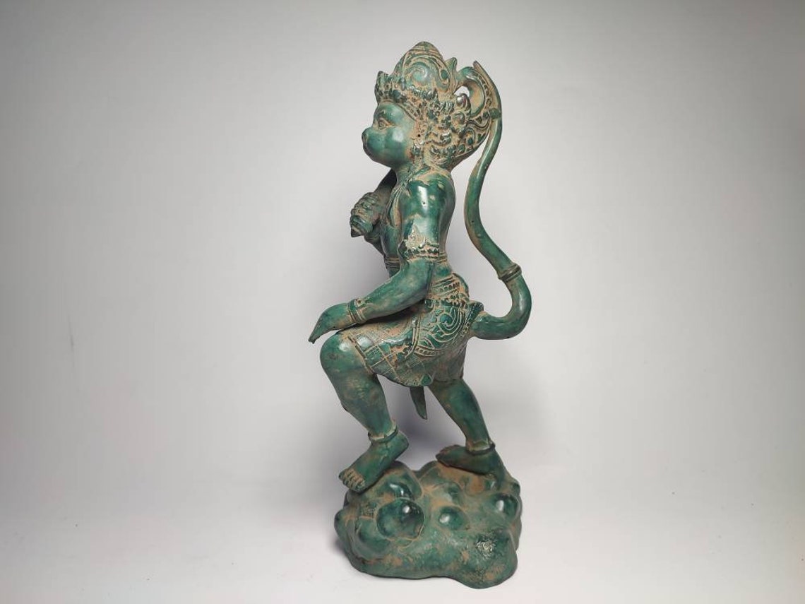 Bronze Hanuman Statue King of Monkey Lord Hanuman Hanuman - Etsy