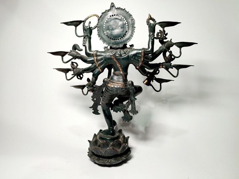 Bronze Shiva Statue, 8 Armed of Shiva, Shiva God Statue, Shiva Nataraja ...