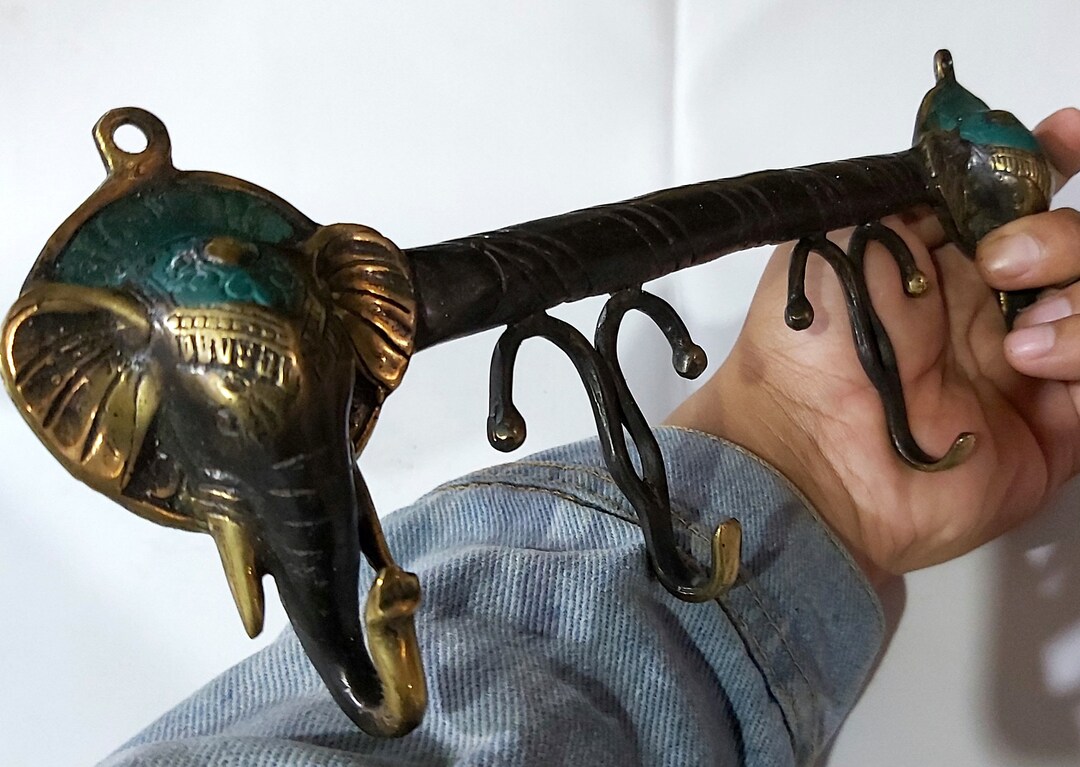 Elephant Wall Hook, Bronze Wall Art, Clothing Hooks, Towels Hooks, Wall ...