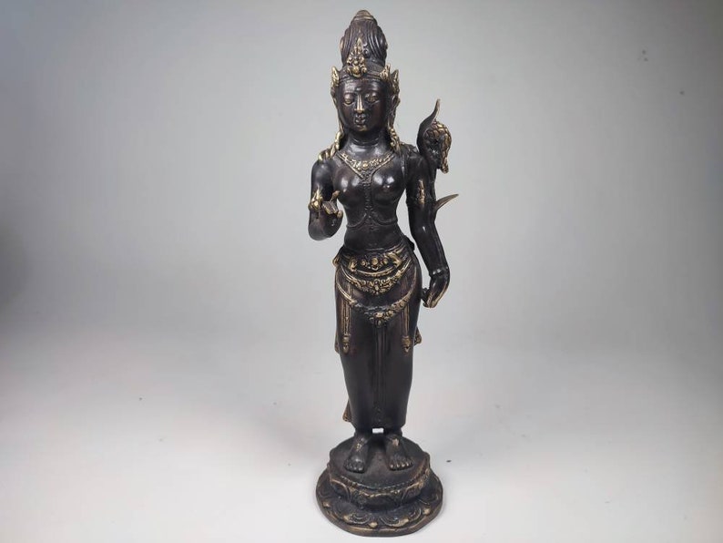 Bronze Sri Goddess Sri Lakshmi Goddess Statue Lakshmi Bali - Etsy