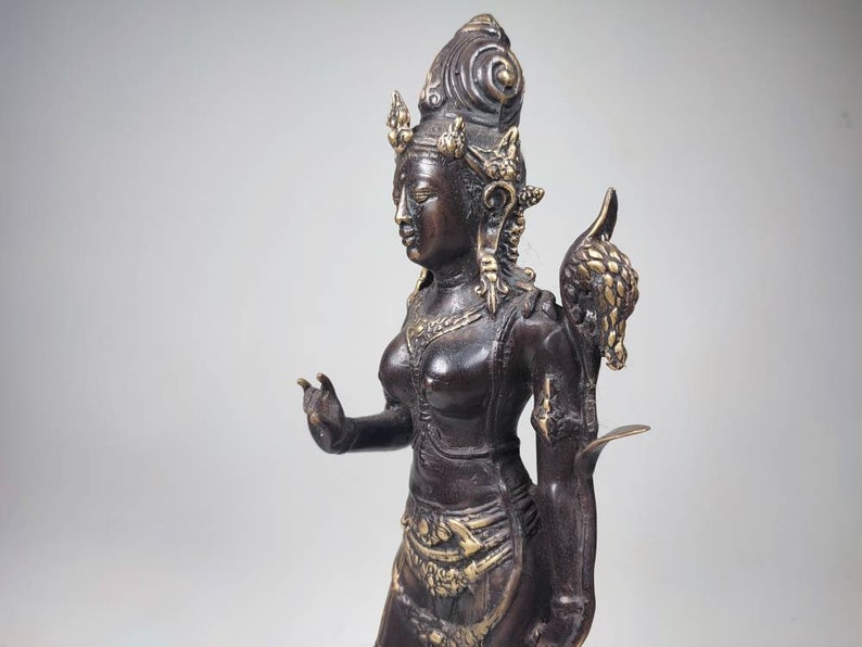 Bronze Sri Goddess Sri Lakshmi Goddess Statue Lakshmi Bali - Etsy