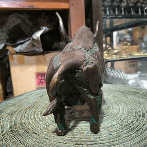 Antique Bull Statue, Big Bull, Abstract Bull, Bronze Bull Statue ...