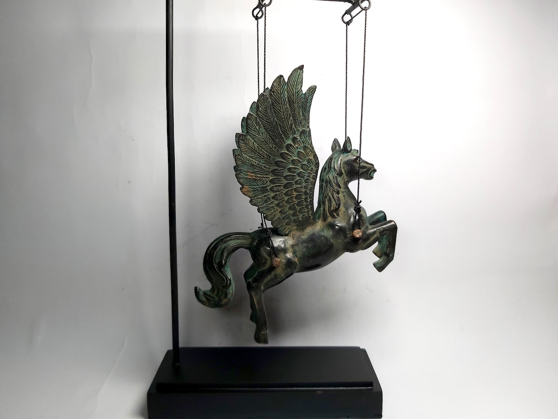 Bronze Pegasus Sculpture Pegasus Horse Statue Animal Figure | Etsy