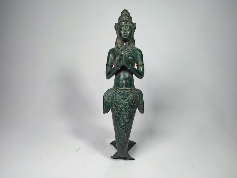 Suvannamaccha Mermaid Figurine, 10.2 Inch, Mermaid Sculpture, Sea ...
