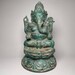 Bronze Ganesha Statue, Antique Ganesha, Ganesha Sitting on Lotus, Hindu ...