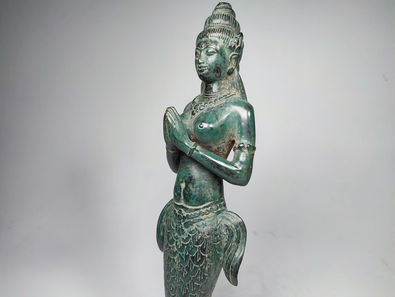 Suvannamaccha Mermaid Figurine, 10.2 Inch, Mermaid Sculpture, Sea ...