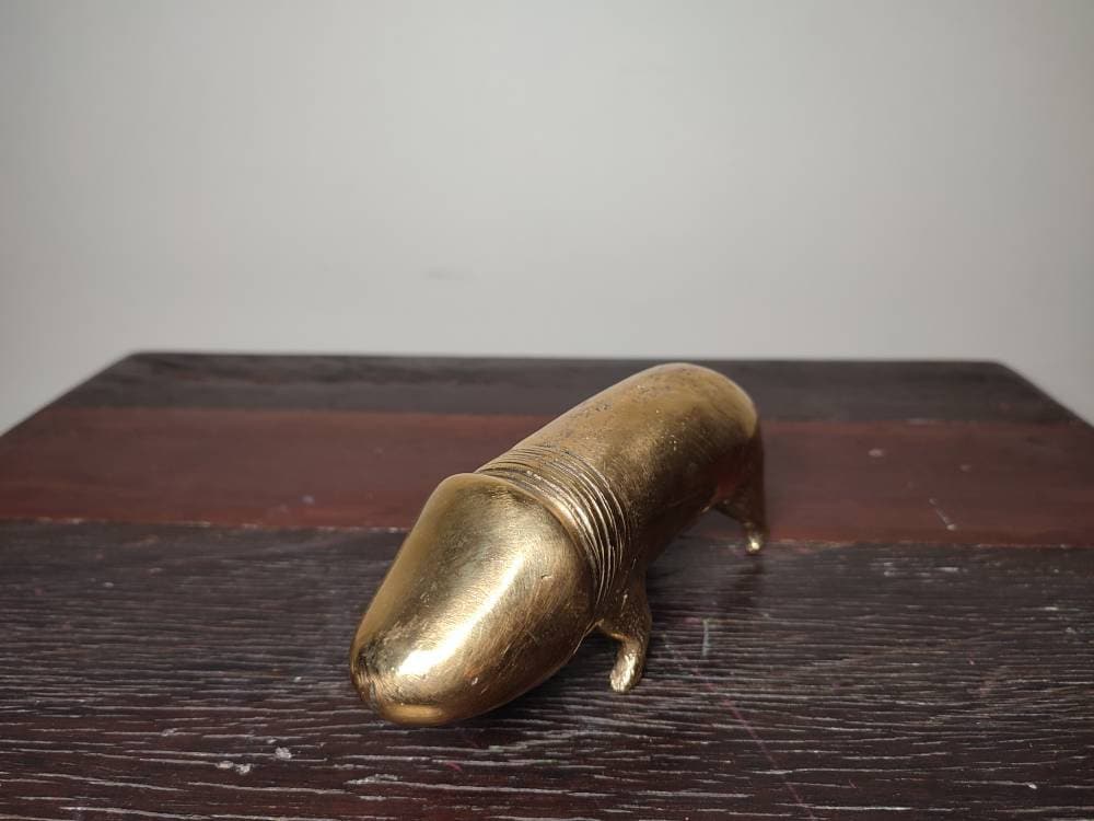 Bronze Penis Statue Erotic Bronze Sculpture Gold Penis - Etsy