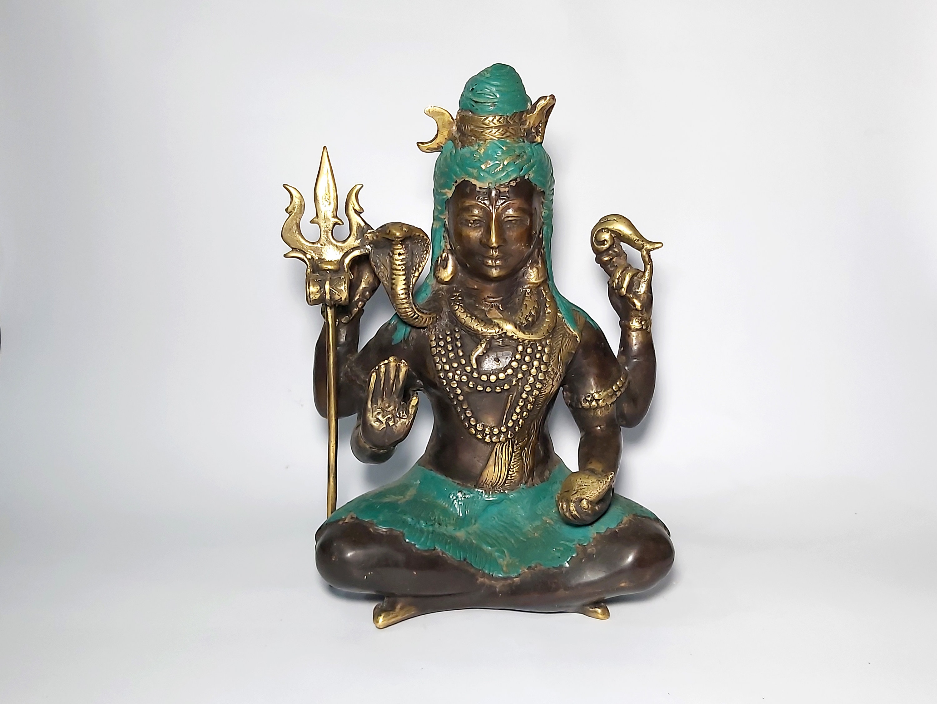 Bronze Shiva Statue Sitting Shiva God Lord Shiva Hindu God - Etsy