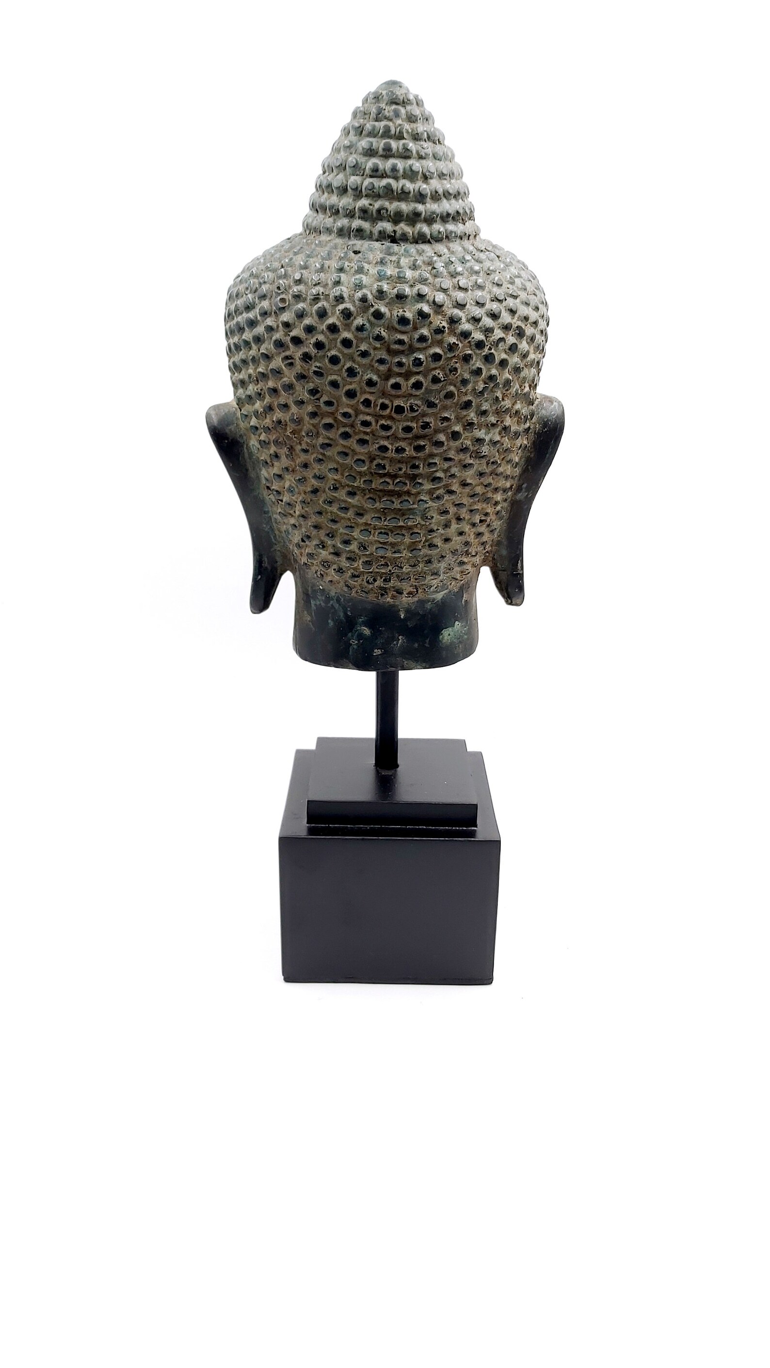 Bronze Buddha Head on Base Buddha Head Sculpture Buddha - Etsy