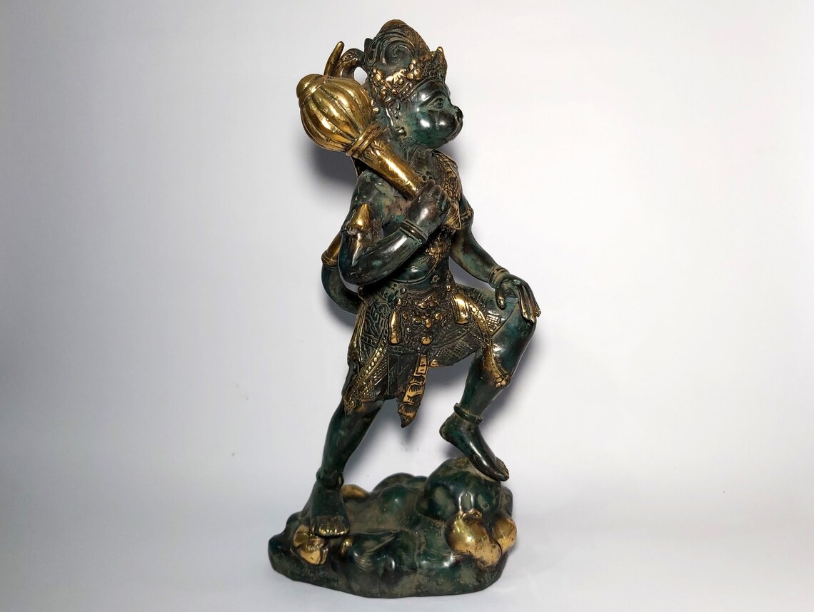 Bronze Hanuman Statue King of Monkey Lord Hanuman Hanuman | Etsy