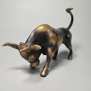Bronze Bull Statue, Animal Figure, Zodiac Statue, Taurus, Wild Animal ...