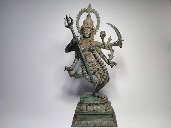 Mahakali Bronze Statue Kali Statue Mahakali Dancing on - Etsy
