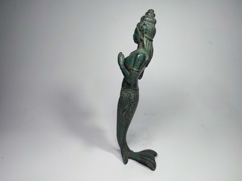 Suvannamaccha Mermaid Figurine, 10.2 Inch, Mermaid Sculpture, Sea ...