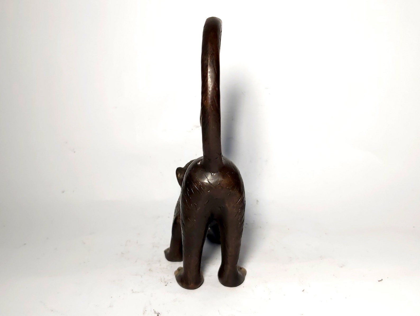 Bronze Monkey's Long Tail, Monkey Statue, Animal Figurine, Animal Lover ...