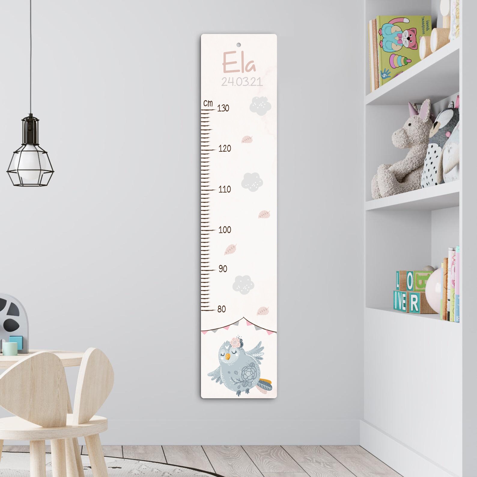 Personalized Measuring Stick Made of Aludibond, Wood for Children ...