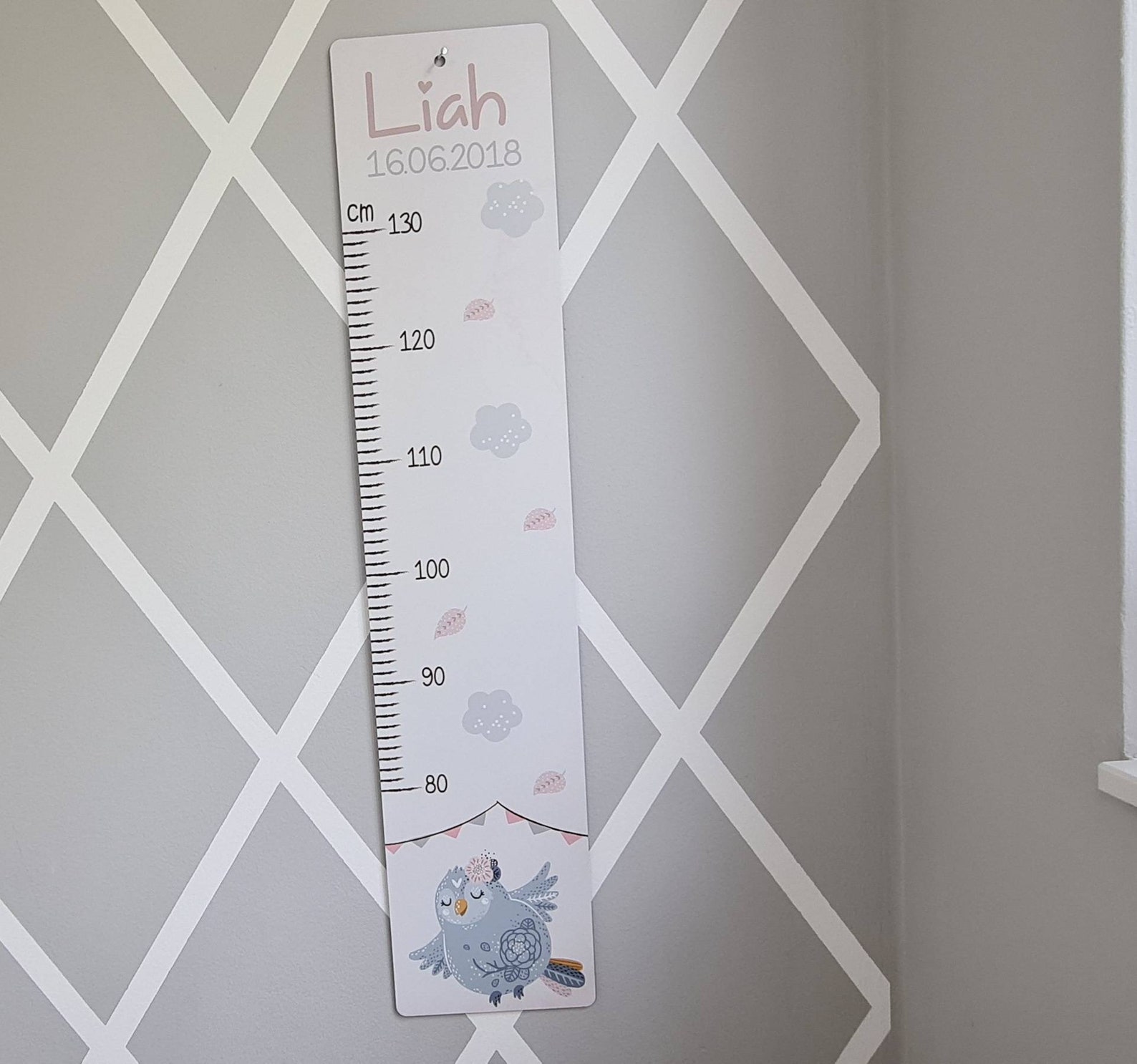 Personalized Measuring Stick Made of Aludibond, Wood for Children ...