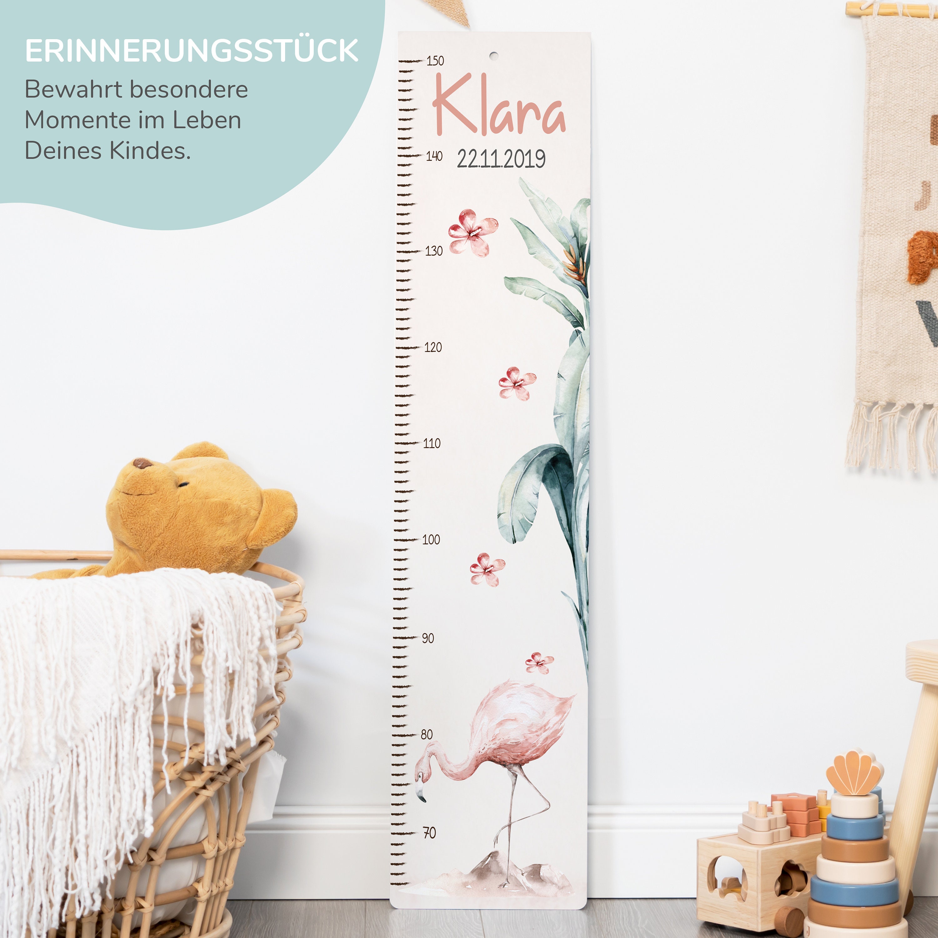 Personalized Height Chart Children's Height Chart Made of Wood or ...