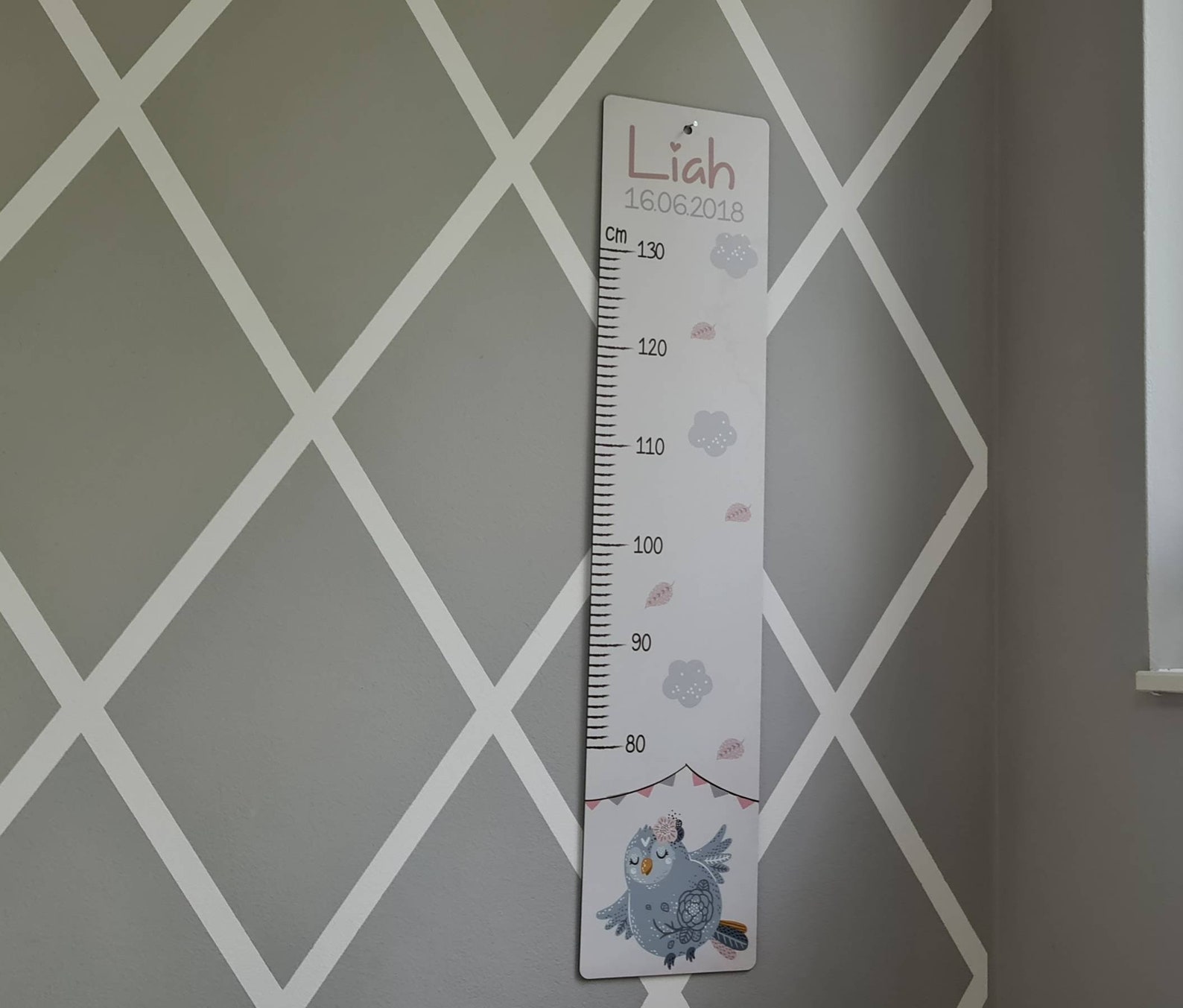 Personalized Measuring Stick Made of Aludibond, Wood for Children ...