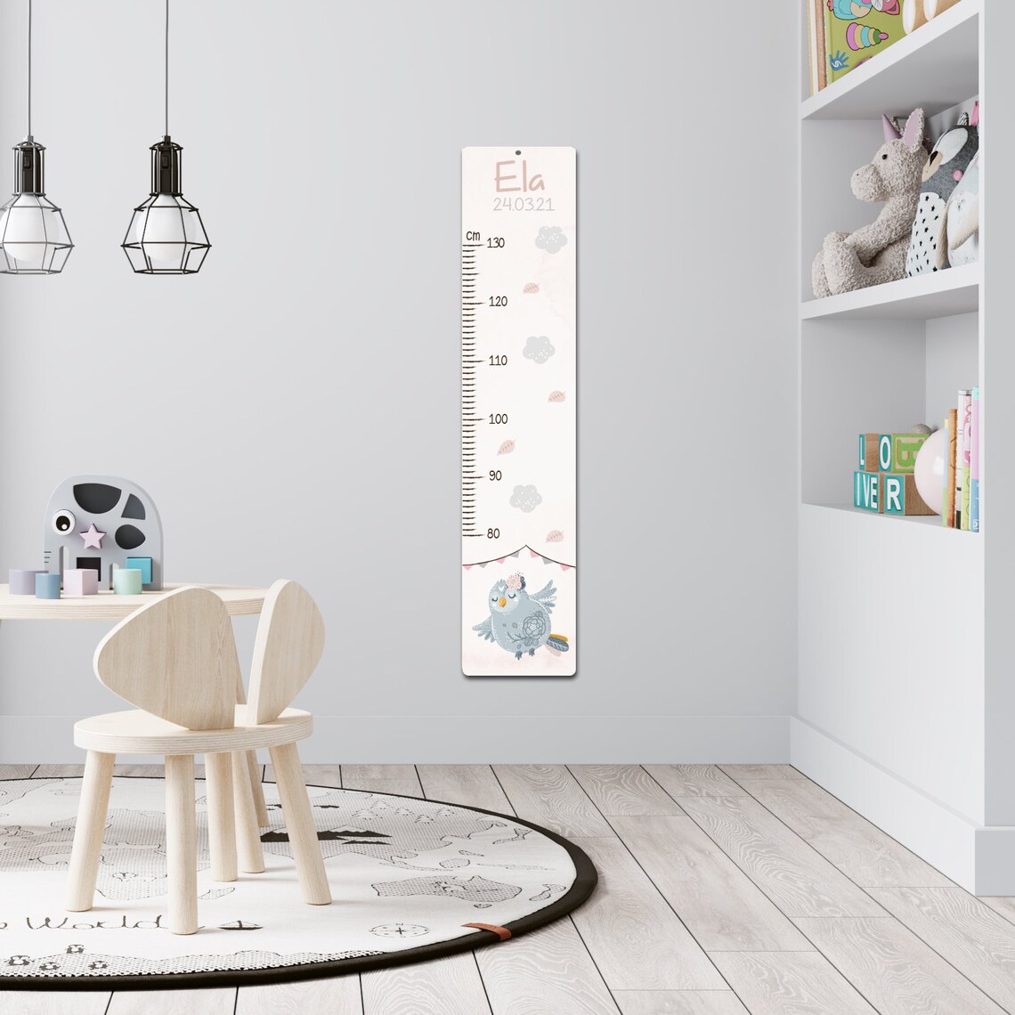 Personalized Measuring Stick Made of Aludibond, Wood for Children ...