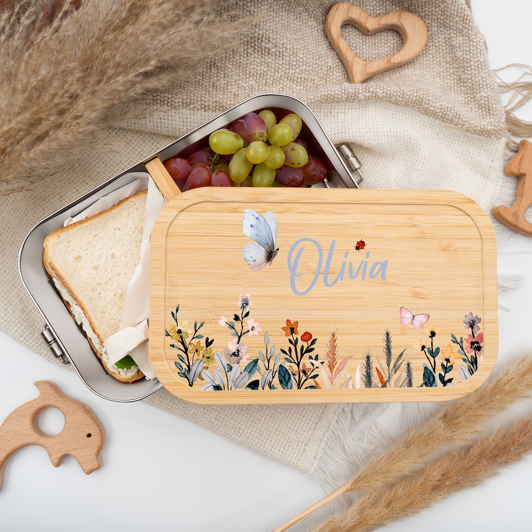 Personalized Children's Lunch Box - Stainless Steel Lunch Box With Name ...