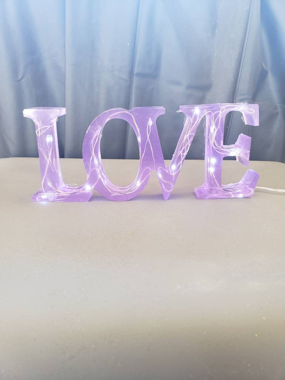 Light up love decor | Etsy