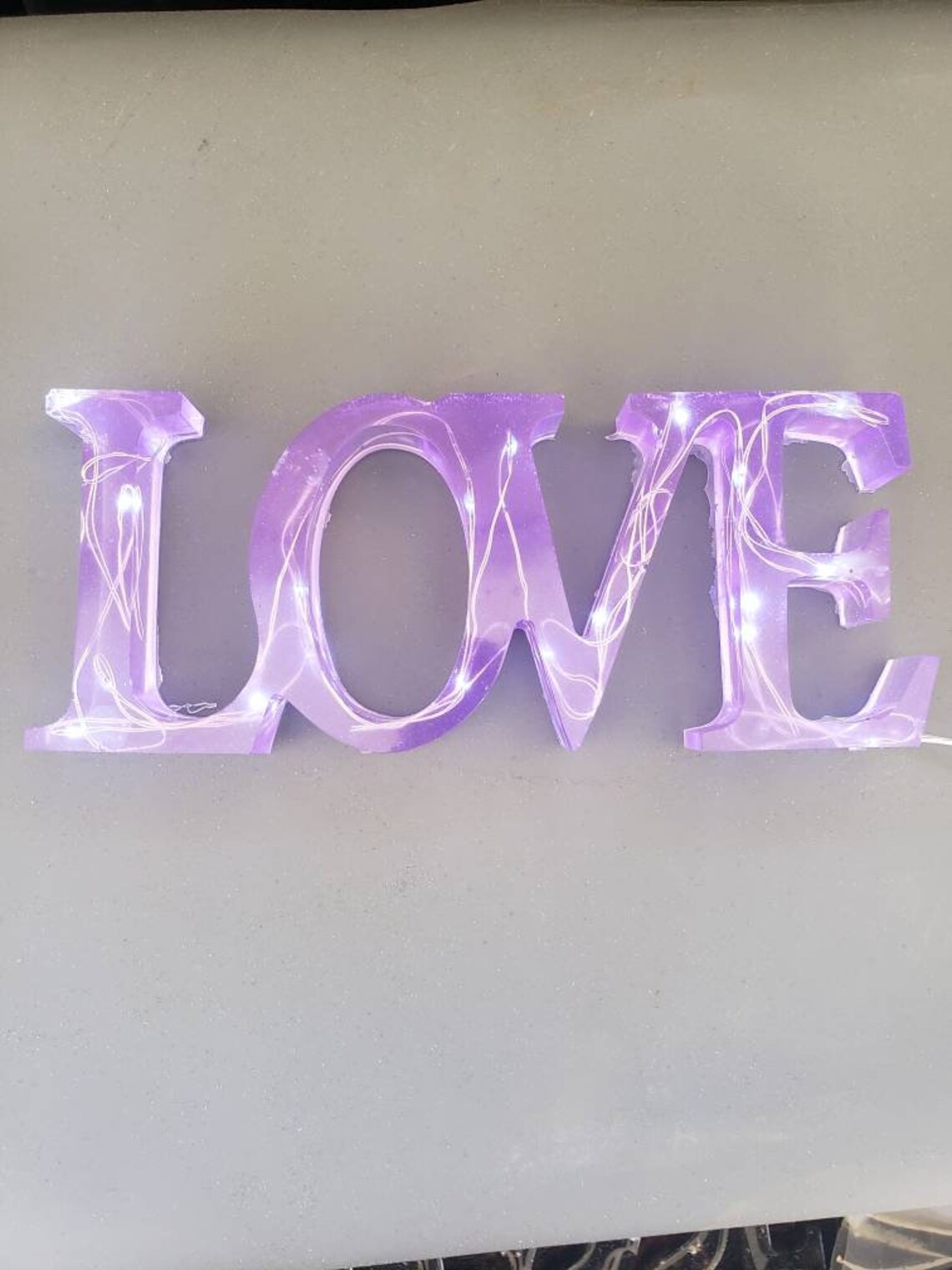 Light up love decor | Etsy