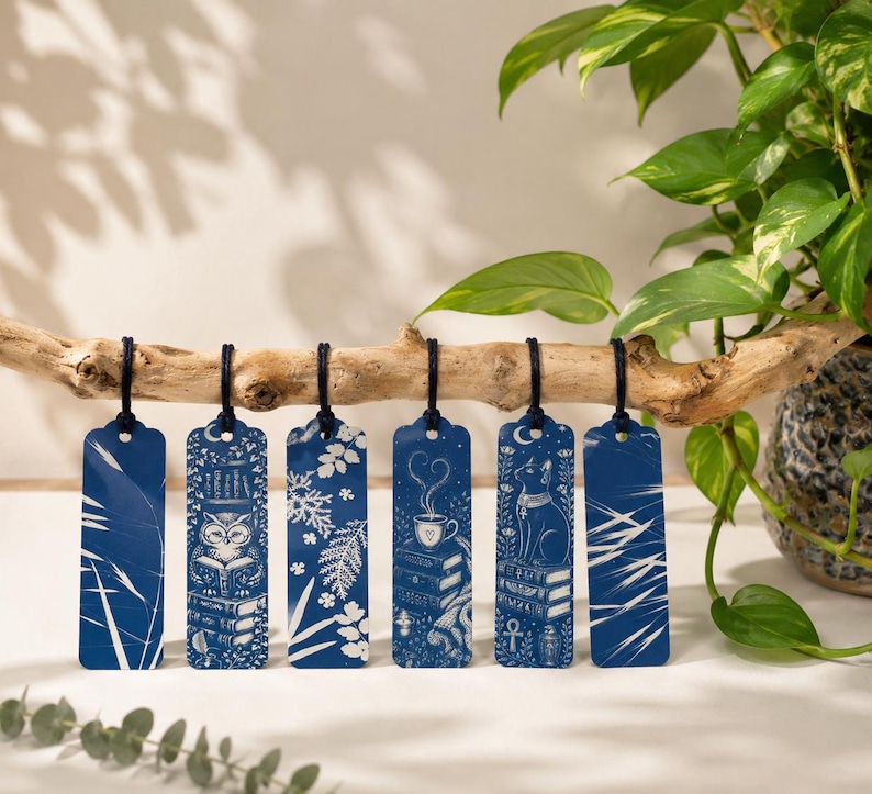 Cyanotype Bookmark Blanks, Create Your Own Bookmark, Creative Gift Kit ...
