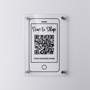 Custom Scan to Shop QR Code SVG Cut File Silhouette Cut File Cricut Cut ...