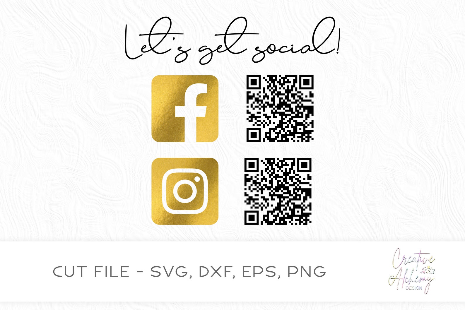 Custom Social Media QR Code SVG Cut File Silhouette Cut File - Etsy ...