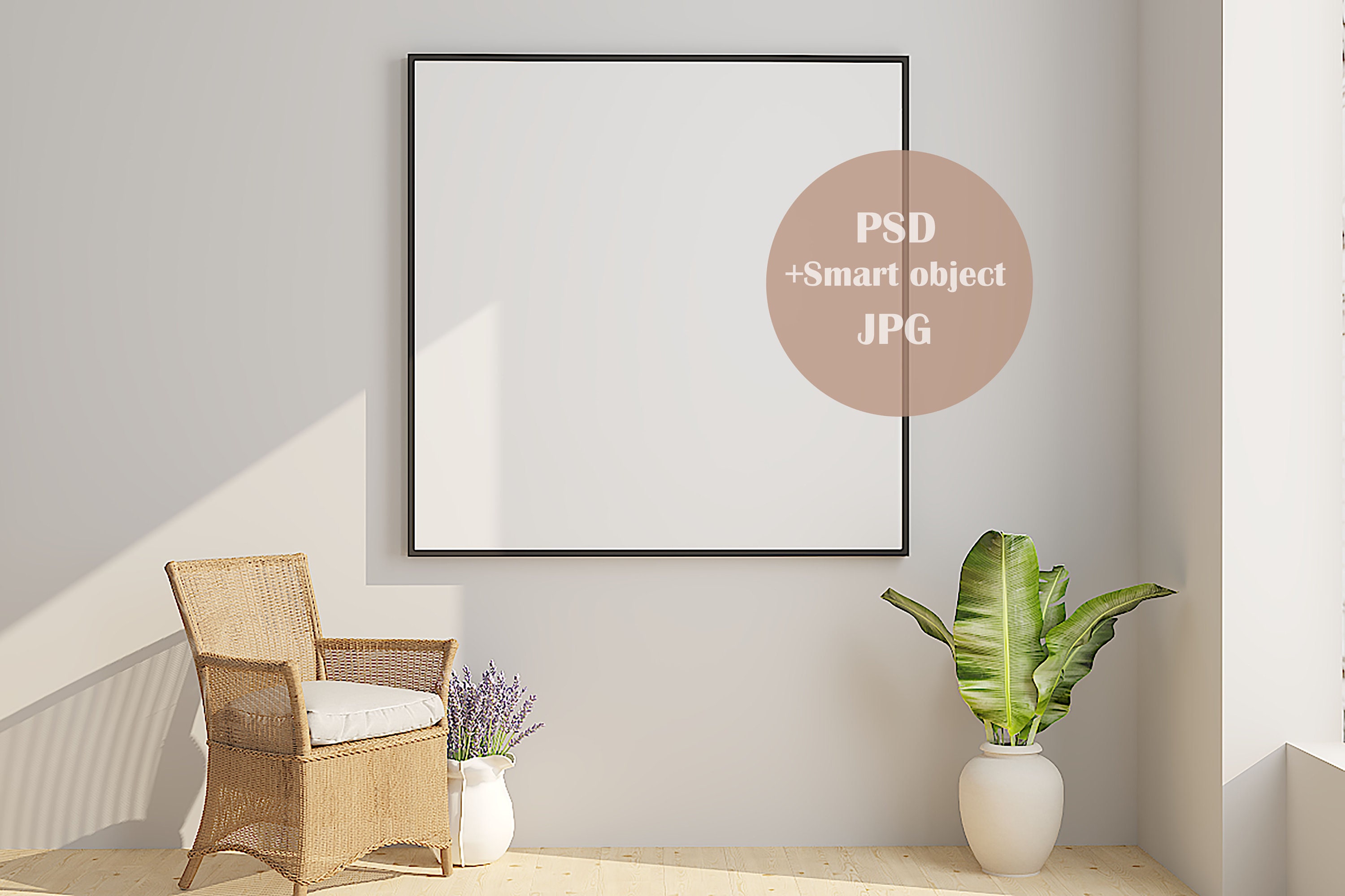 Large Square Poster Mockup Square Frame Black Simple Frame - Etsy New ...