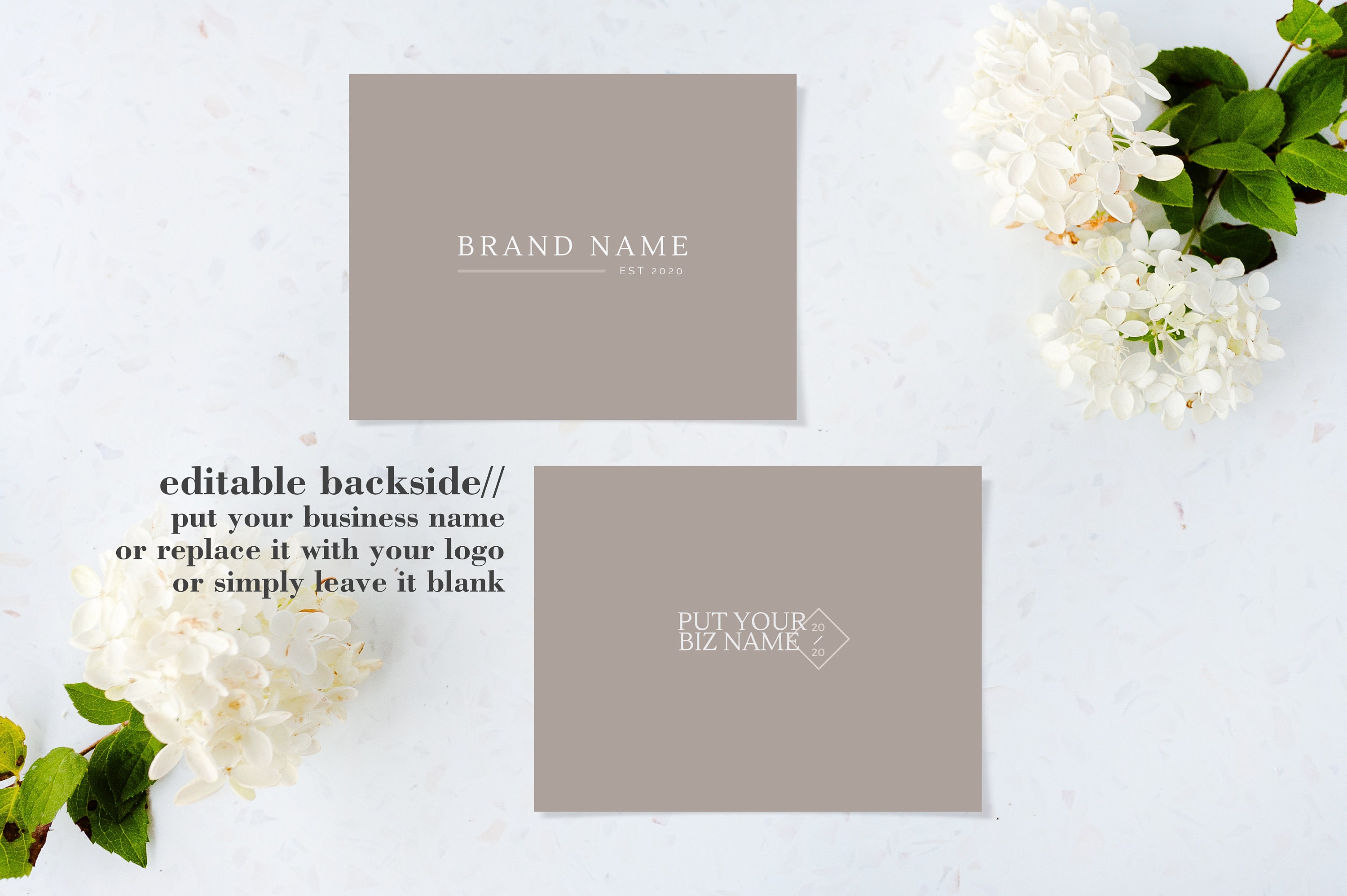 Editable Luxury Elegant Business Thank You Card Template Editable ...