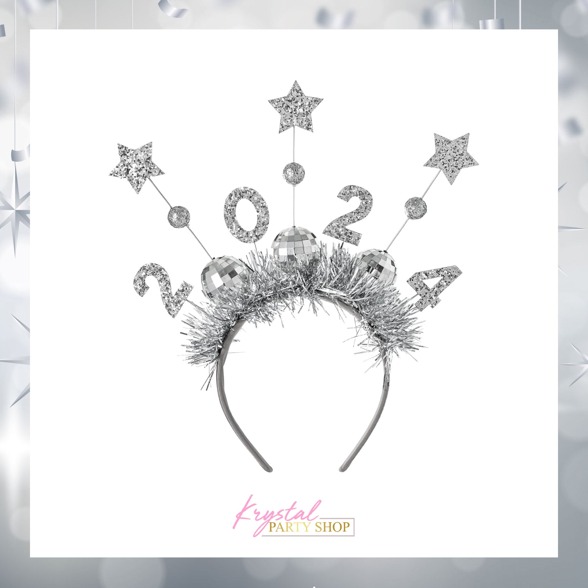 2024 Disco Ball Deluxe Headband: New Year's Eve Glamour - Etsy