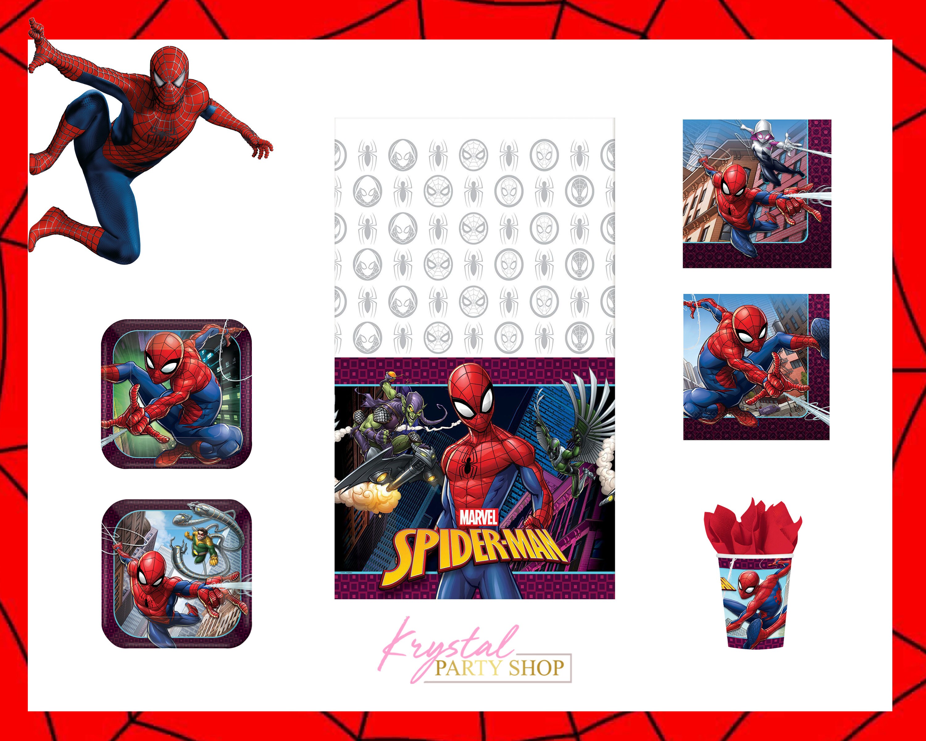 Spider-man Webbed Wonder Party Kit - Etsy