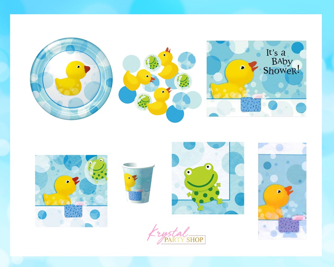 Baby Shower Rubber Duck 'splish Splash Party for 16 Guest - Etsy