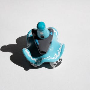 Clay Circus Desk Buddy, Cute Animal Clowns, Mini Polymer Decor Figurine ...