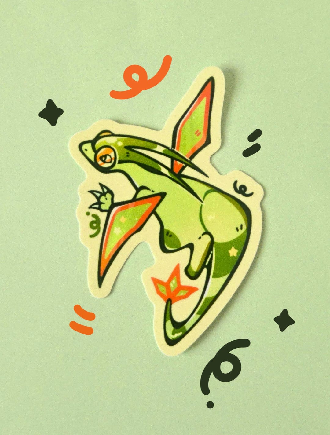 Flying Insect-like Ground Flygon Dragon Sticker - Etsy