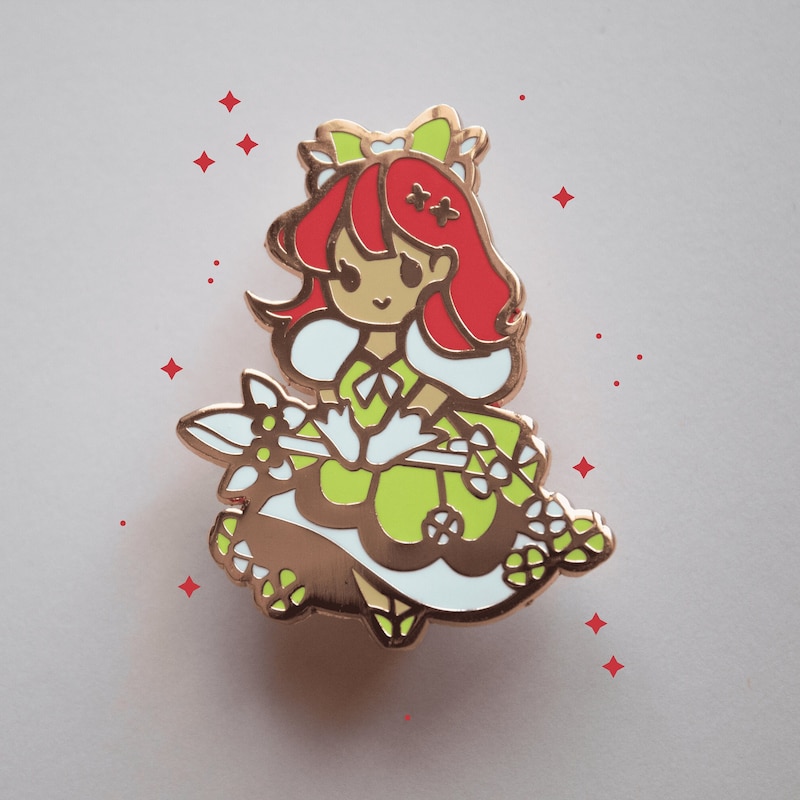 Cute Girl Pin - Etsy