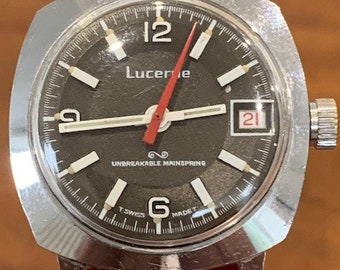 Lucerne Vintage Watch - Etsy