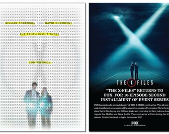 THE X-FILES Season 10 3 Card Promo Set Fox Mulder Dana Scully - Etsy