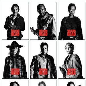 The Walking Dead Season 7 PROFILES Series 1 10 Card Promo Set Rick ...