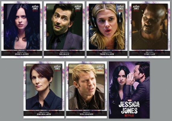 JESSICA JONES Season 1 7 Card Promo Set Netflix Show - Etsy