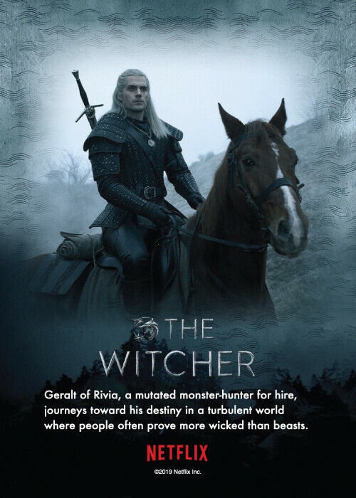 Netflix THE WITCHER Season 1 Netflix Show Promo Card 1 | Etsy