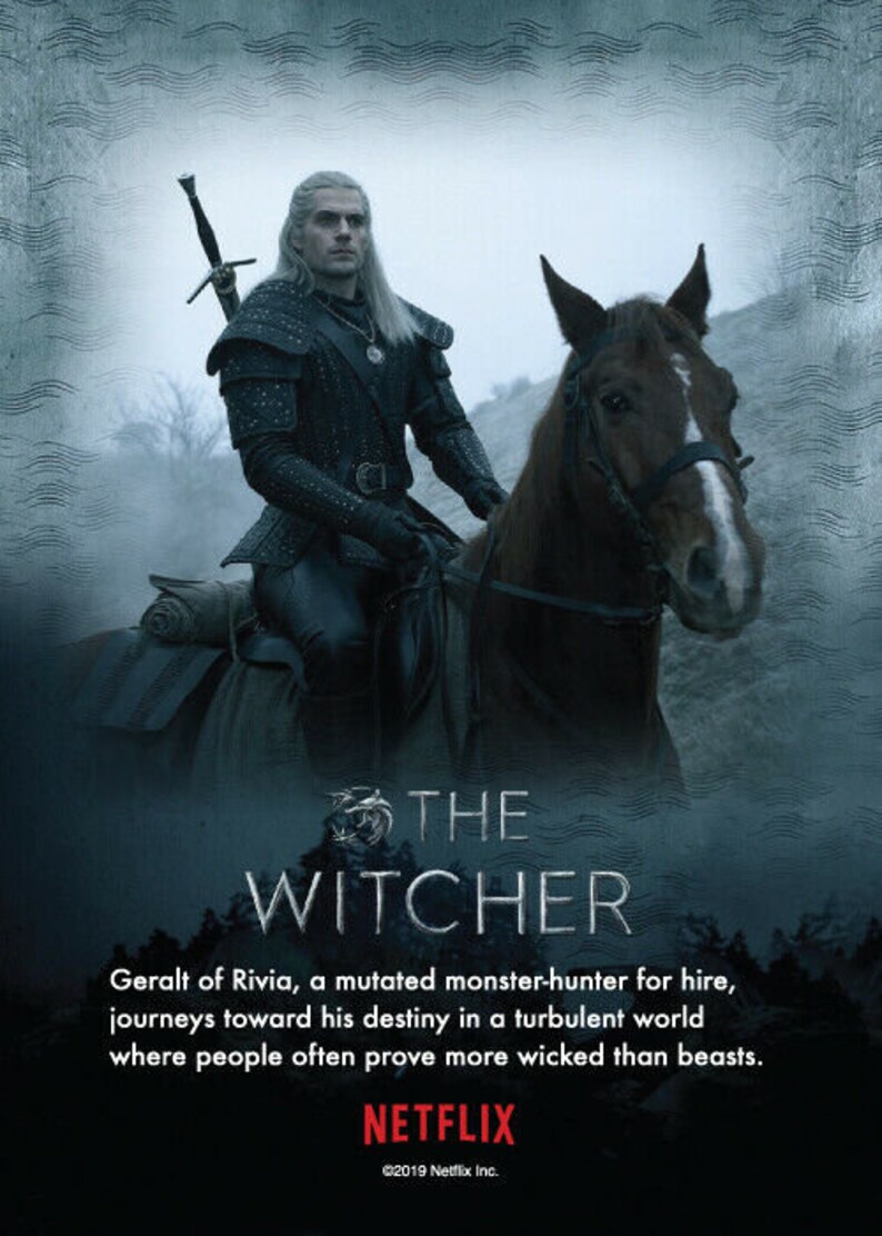 Netflix THE WITCHER Season 1 Netflix Show Promo Card 1 | Etsy