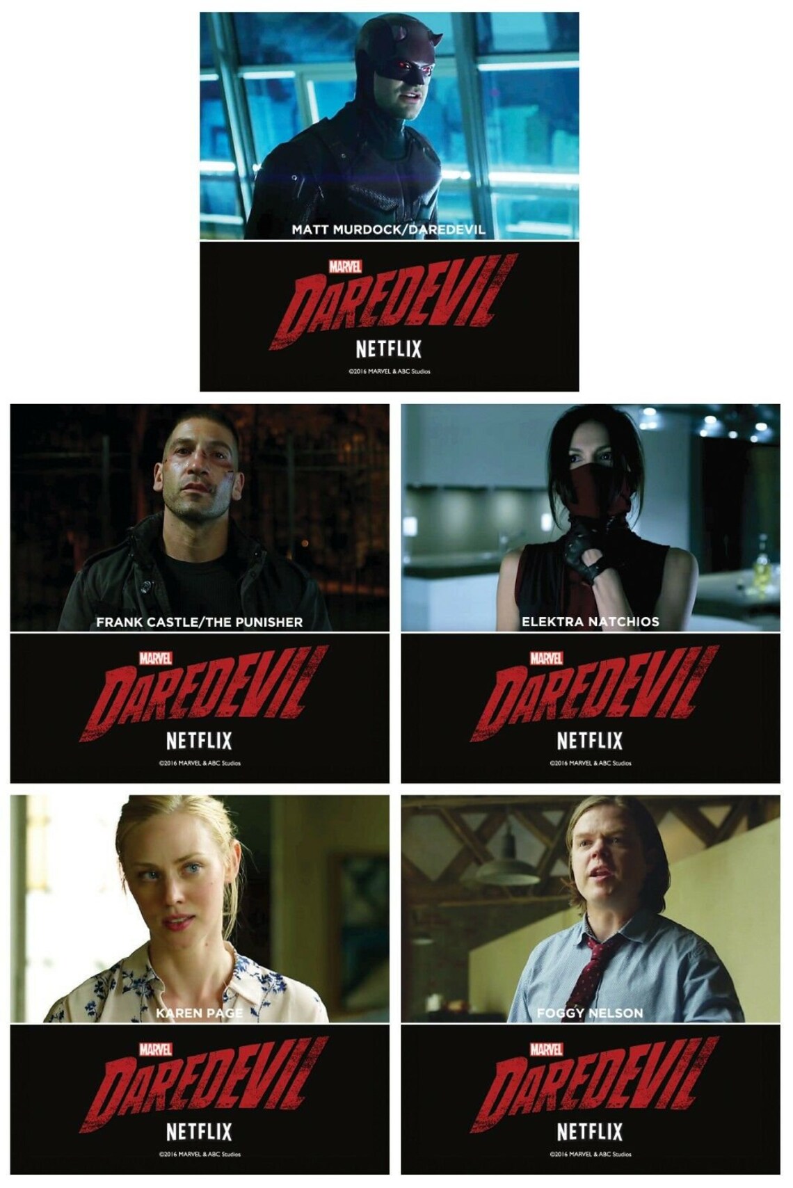 DAREDEVIL Season 2 5 Card Promo Set Netflix Show | Etsy
