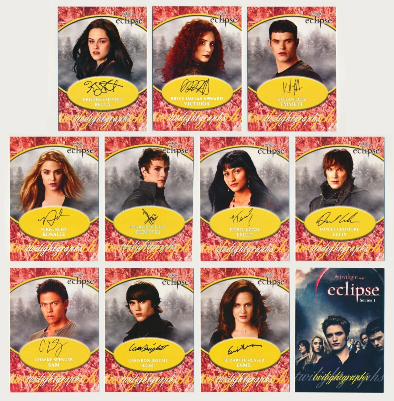 Twilight Eclipse Twilightgraphs Series 1 10 Card Promo Set - Etsy