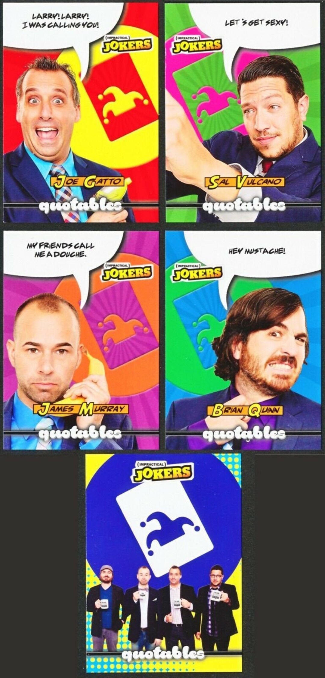 IMPRACTICAL JOKERS QUOTABLES - 5 Card Promo Set - Joe Sal Murr Q - Etsy