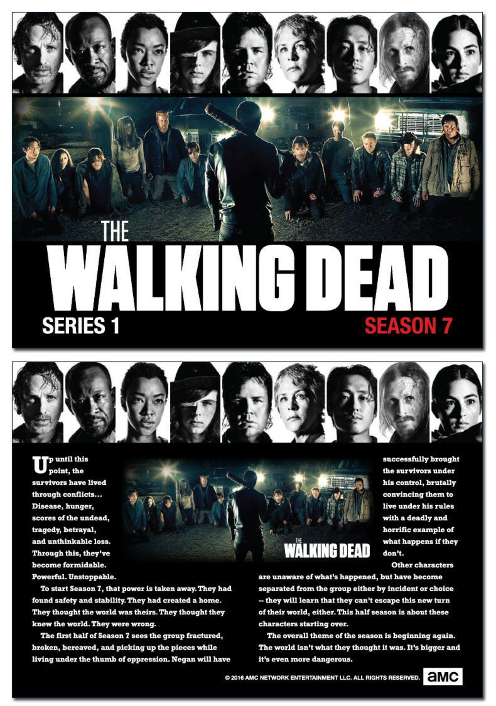 The Walking Dead Season 7 PROFILES Series 1 10 Card Promo - Etsy UK